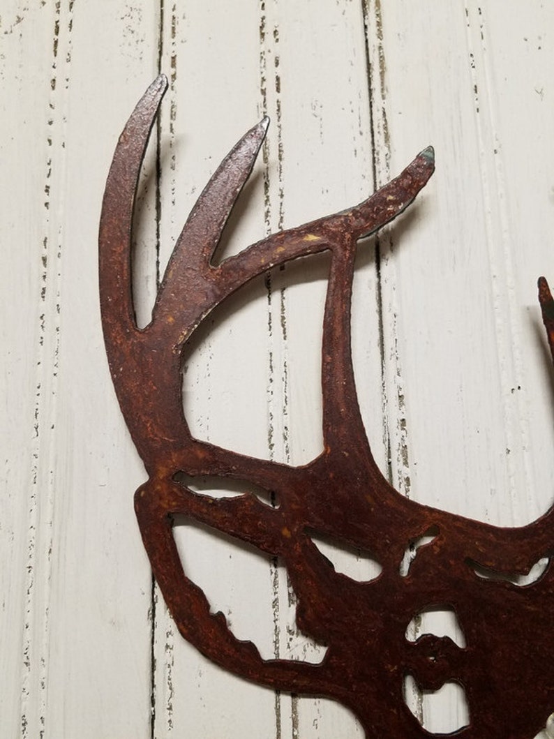 Welcome Buck and Doe Metal Wall Hanging Metal | Etsy