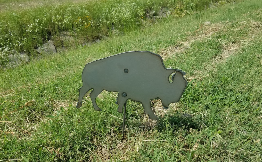 Buffalo/bison Metal Garden Stake - Etsy