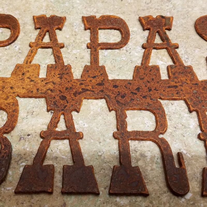 Rusted Metal Sign - Etsy