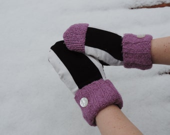 Upcycled Wool Sweater Mitten pdf pattern INSTANT DOWNLOAD