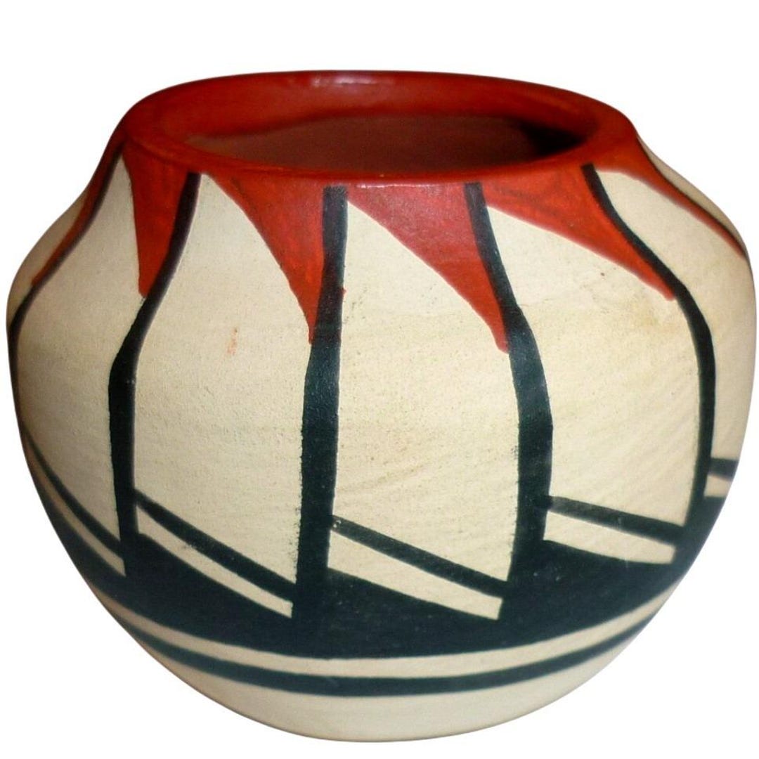Baca Jemez Pueblo Native American Miniature Pottery Seed Pot Hand ...