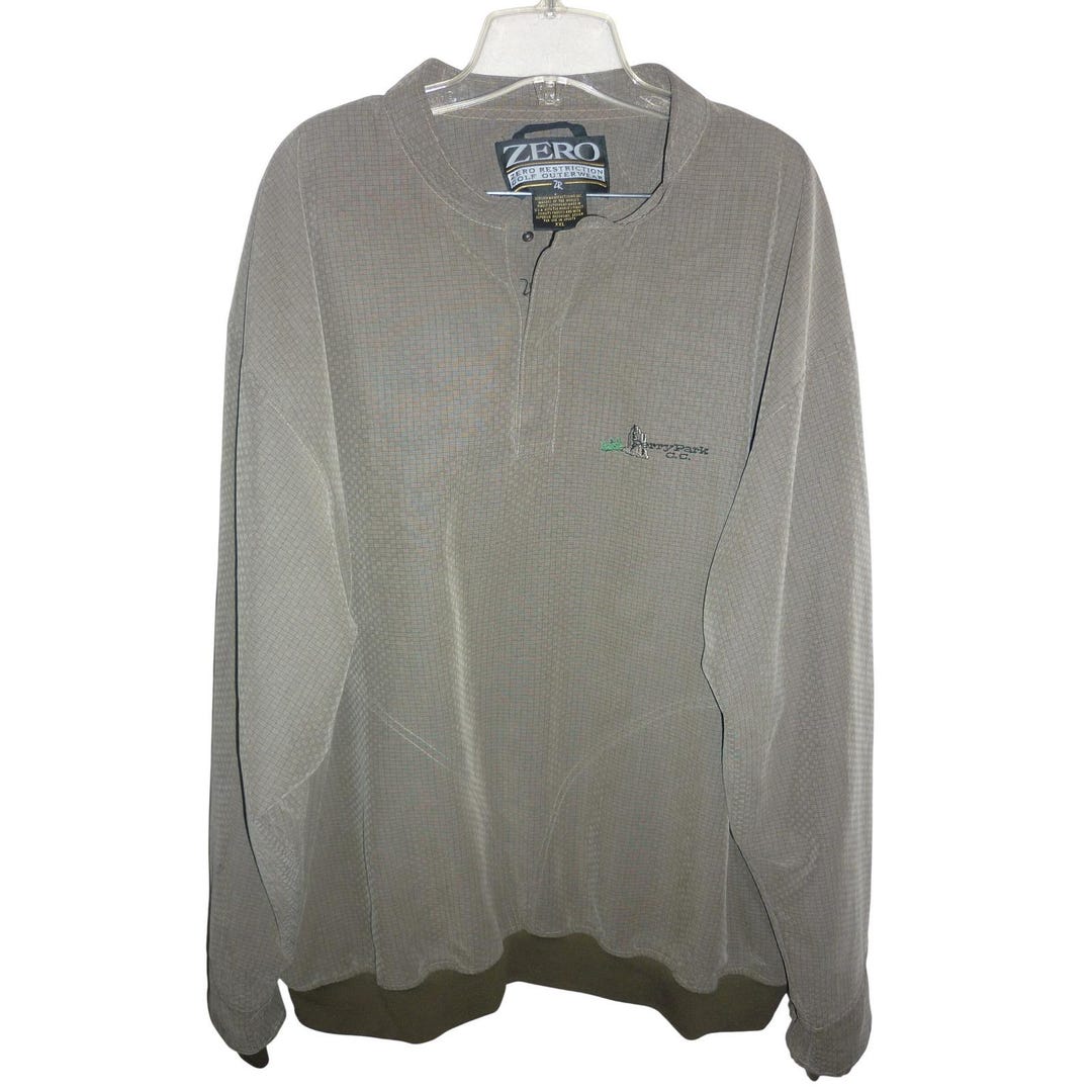 Zero Restriction Golf Perry Park GC Pullover Xxl Mens Long Sleeve Snap ...