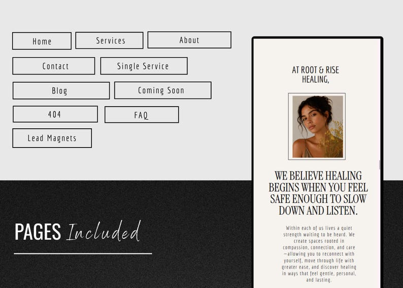 Showit Website Template for Therapists & Coaches | Luxury Wellness ...