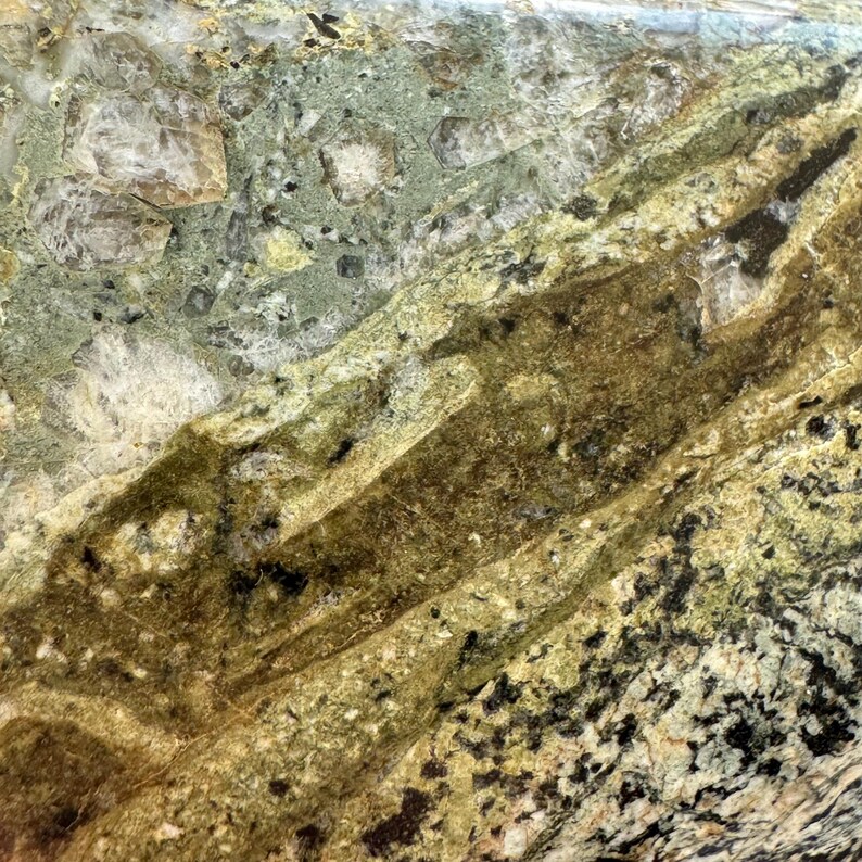 Natural Polished Stone 450g – Granite Mineral Landscape – Unique Stone ...