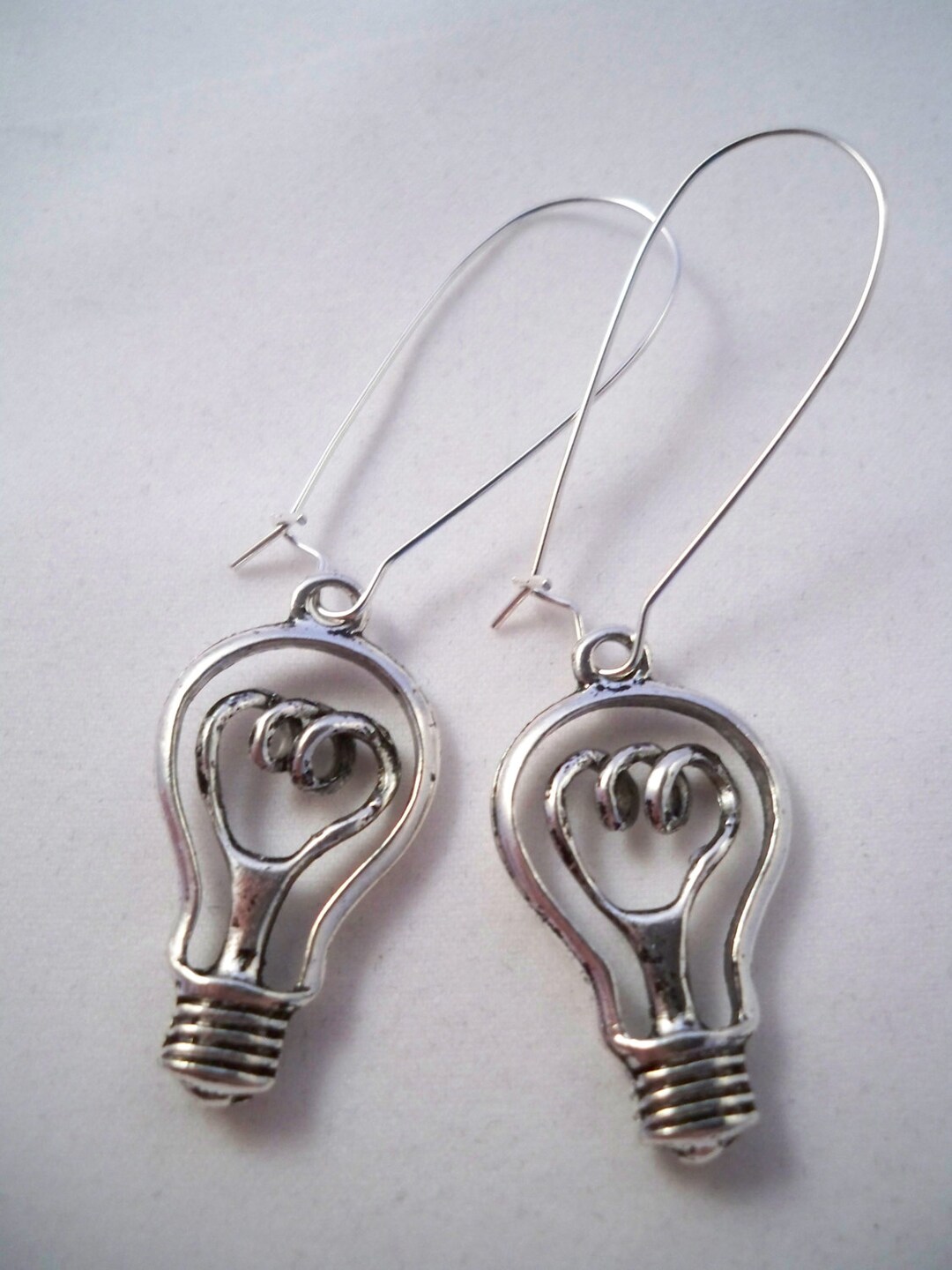 Handmade Light Bulb Earrings, Handmade Nikola Tesla Inspired Earrings ...