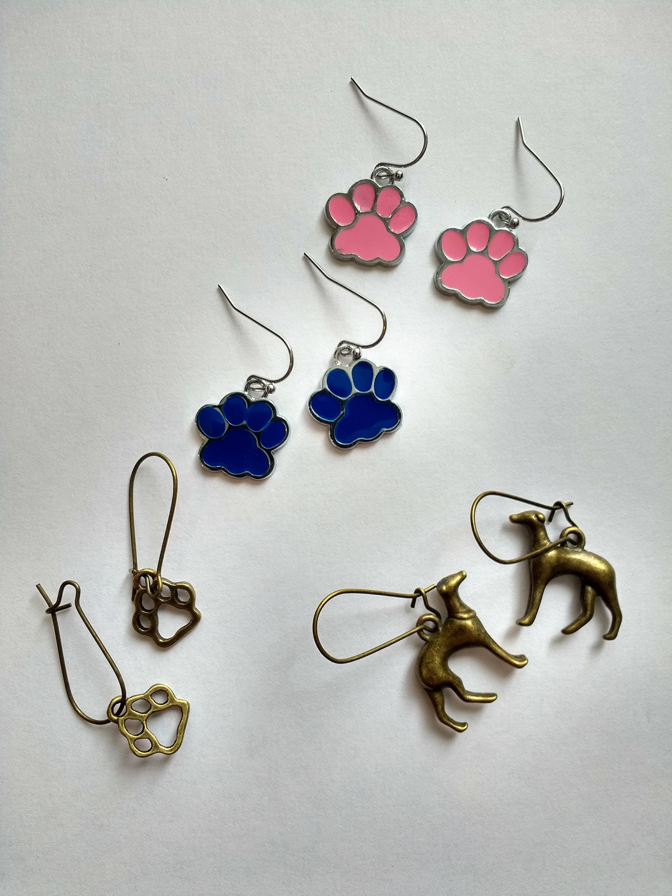 Dog Earrings Dog Jewelry Greyhound Earrings Paw Earrings - Etsy Singapore