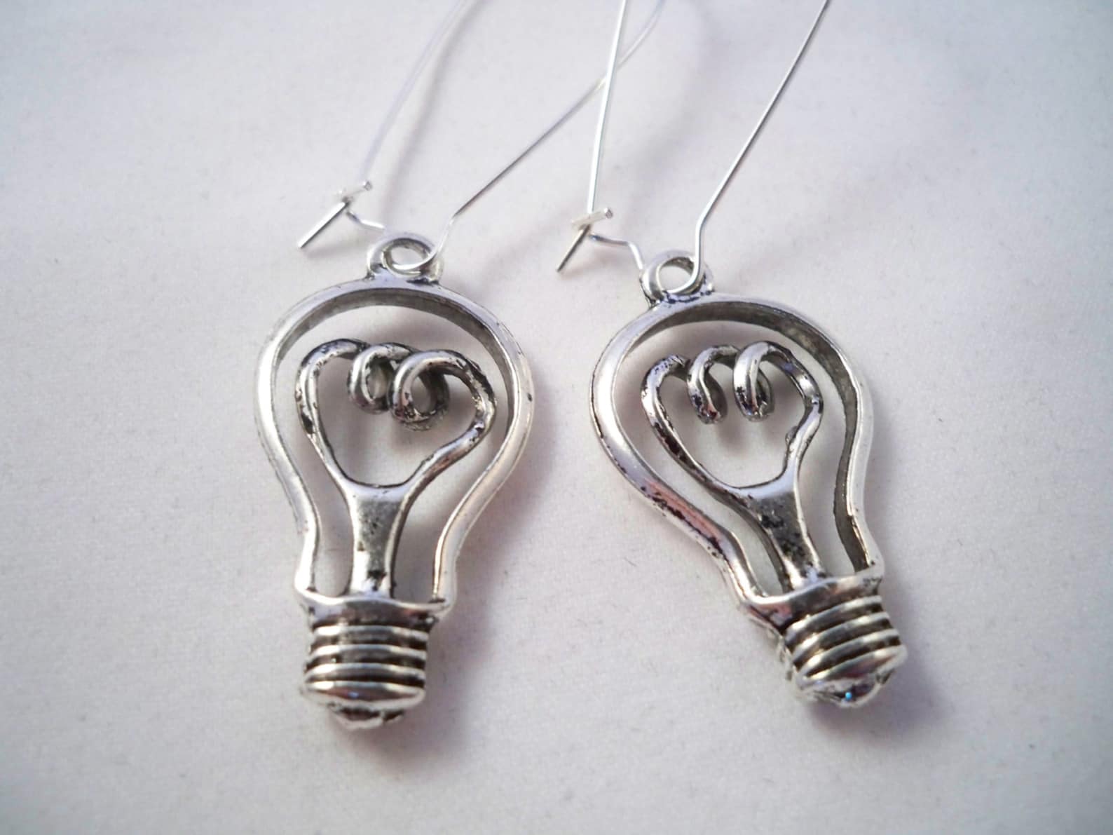 Handmade Light Bulb Earrings, Handmade Nikola Tesla Inspired Earrings ...