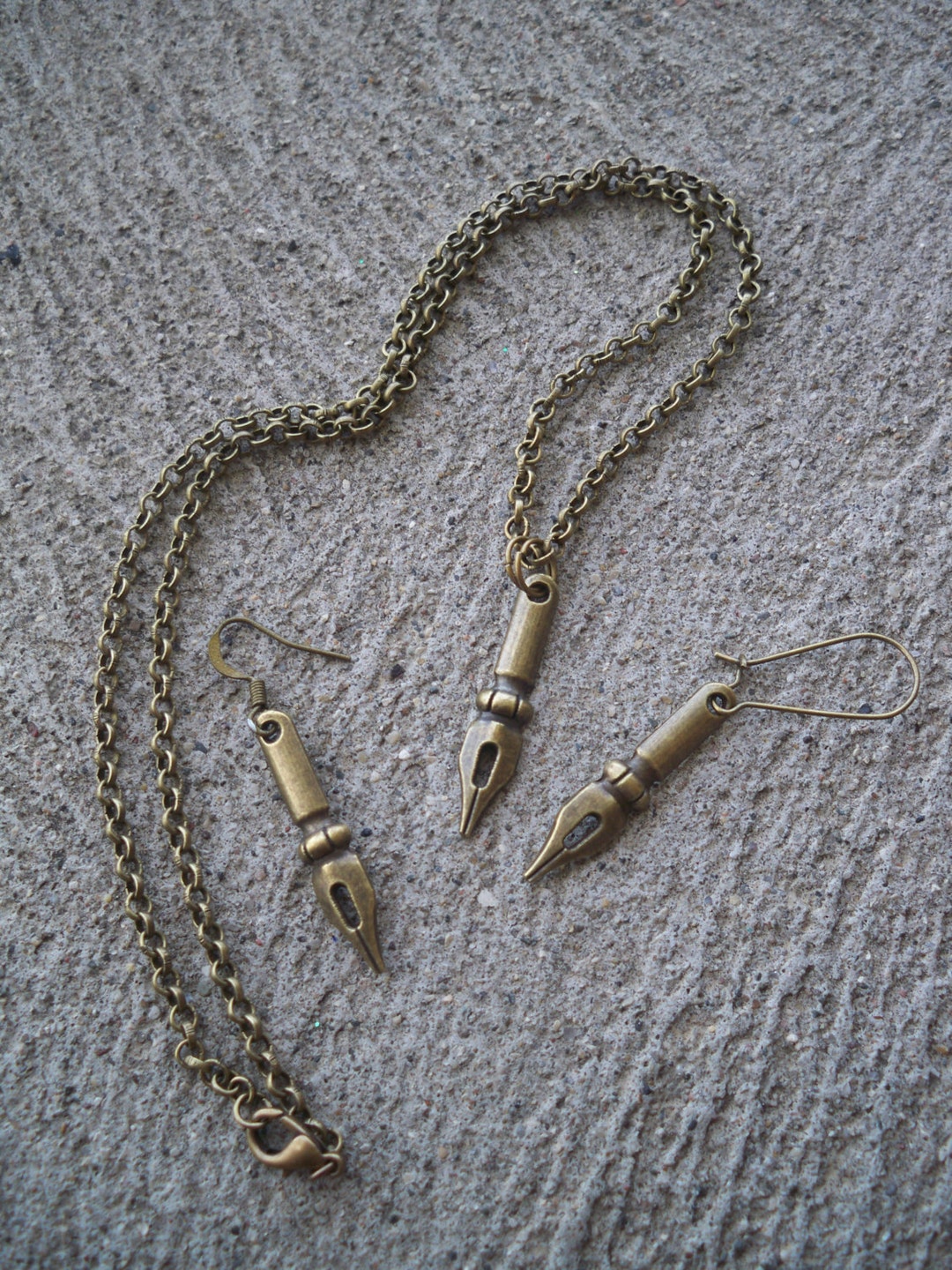 Calligraphy Jewelry Gifts, Nib Set Jewelry, Handmade Gift for Writers ...