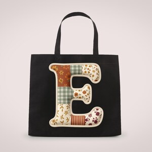 Patchwork Alphabet PNG | Rustic Letter Clipart | ABC Number Bundle ...