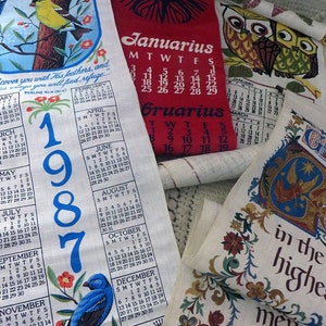 Cloth Calendars - Etsy