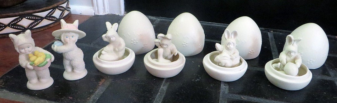 Collection of 7 Easter Snowbabies ~ Figurines ~ Egg Shells - Etsy