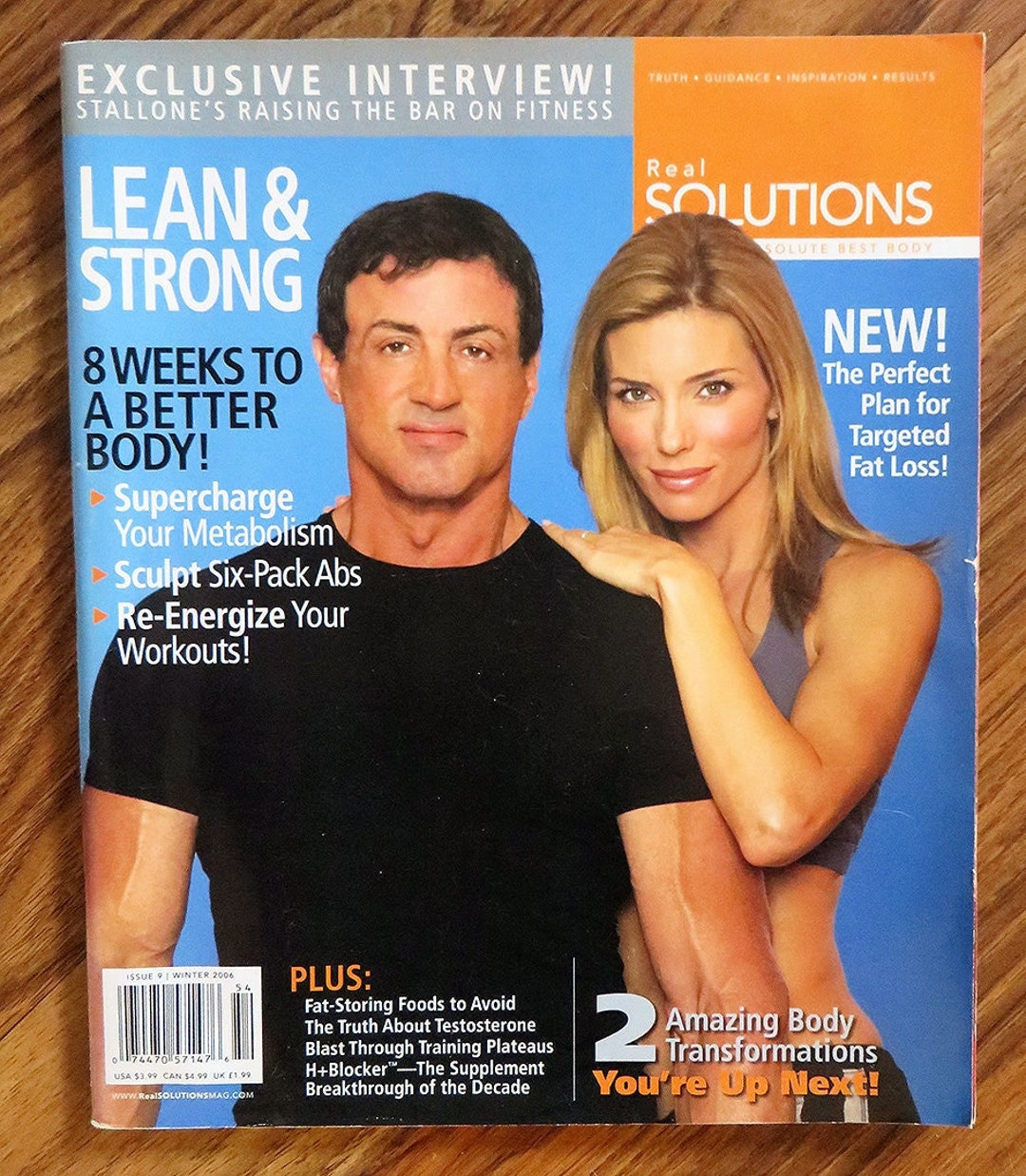 Lean & Strong Magazine W/ Sylvester Stallone Health / - Etsy
