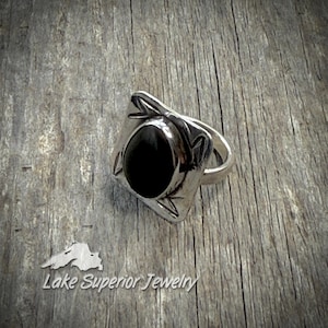 Lake Superior Basalt Sterling Silver Ring Size 6.5 - Etsy