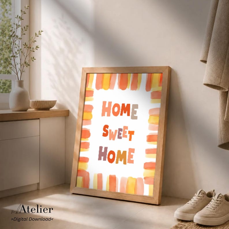 Home Sweet Home Print: for the Hallway, Entryway or as Living Room ...