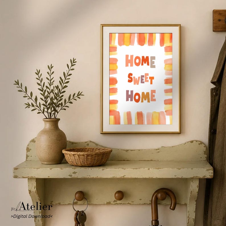 Home Sweet Home Print: for the Hallway, Entryway or as Living Room ...