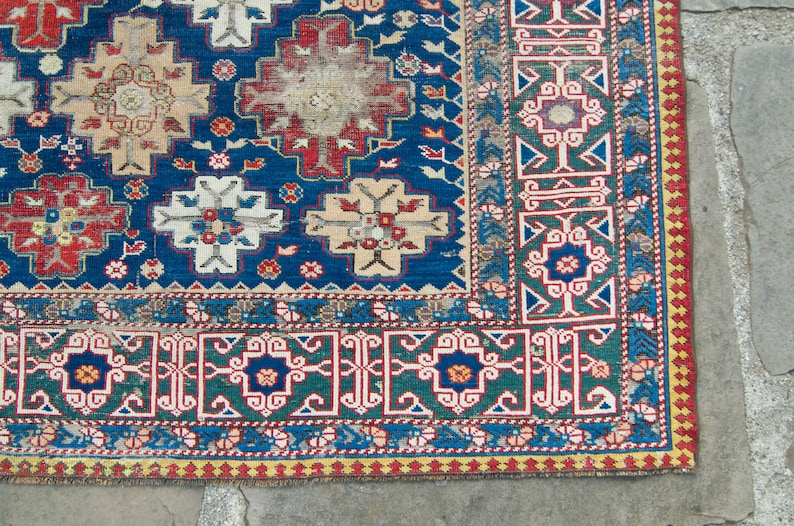 Antique Caucasian 410.5 X 6'3 Rug Kuba Quba Green - Etsy