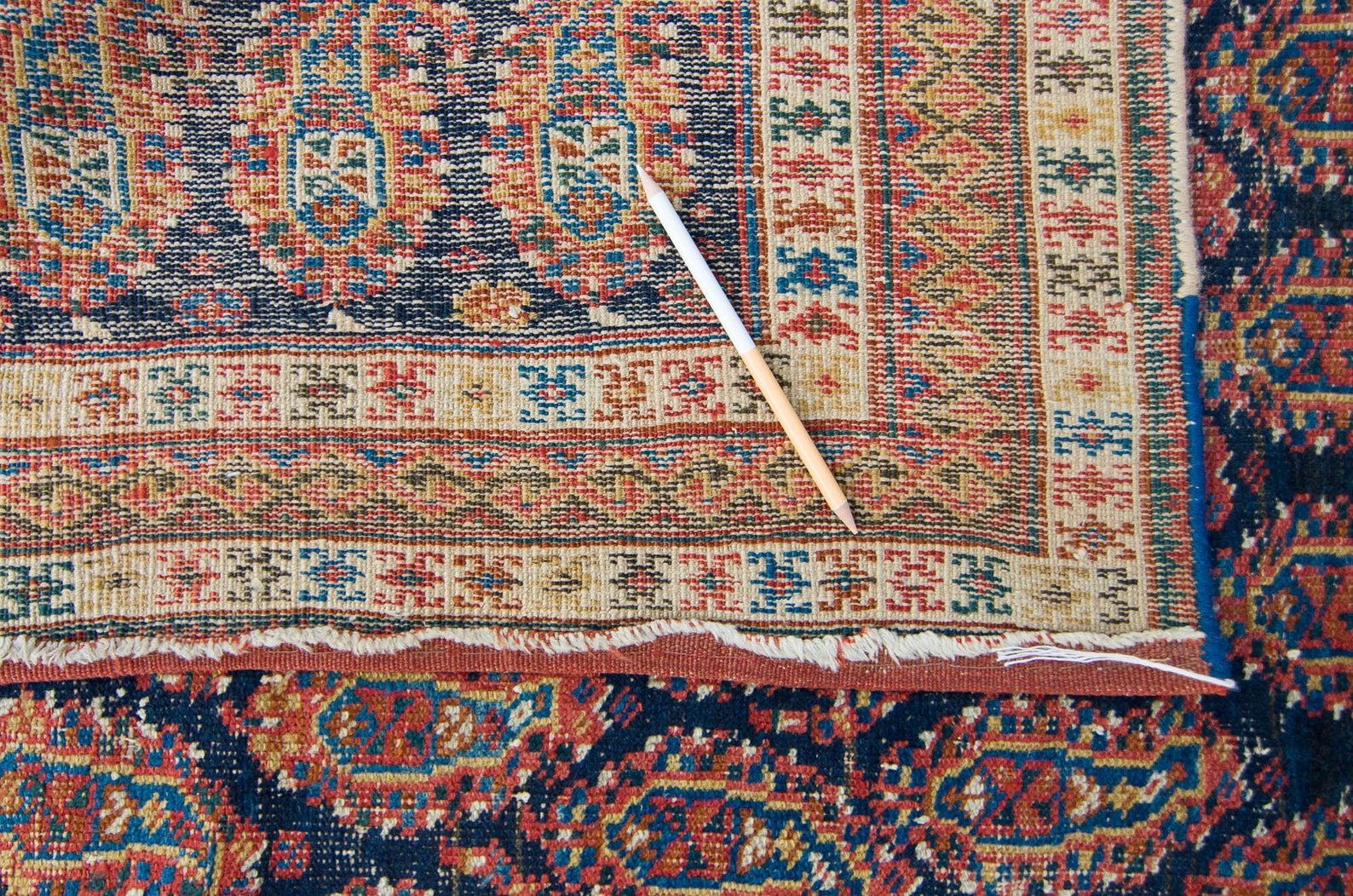Antique Kurdistan 4’ X 5’8” Rug Paisley Earth-toned Color Floral ...