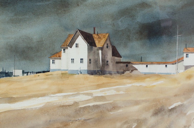 Vintage Artist R.A. Benson Large Signed Watercolor Painting - Etsy Denmark