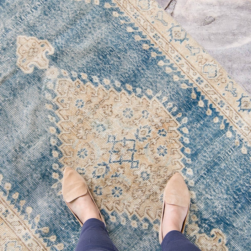 Blue Vintage Rug - Etsy