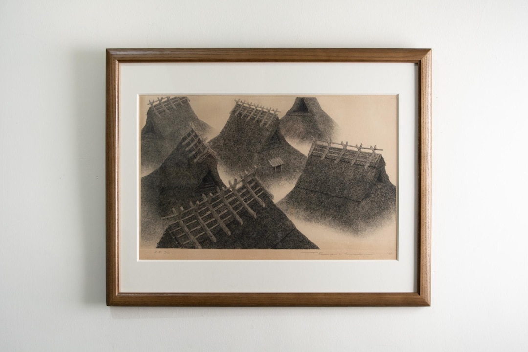Rare Vintage Tanaka Ryohei Original Etching Print Artwork Signed by ...