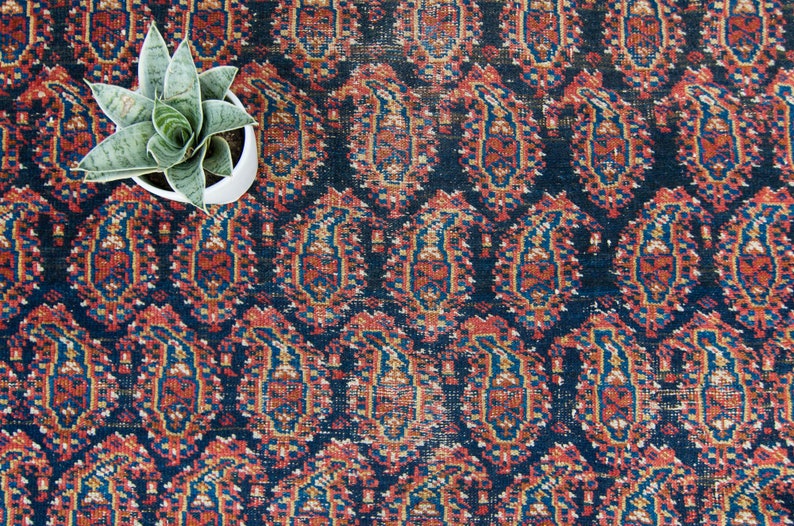 Antique Kurdistan 4 X 58 Rug Paisley Earth-toned Color - Etsy