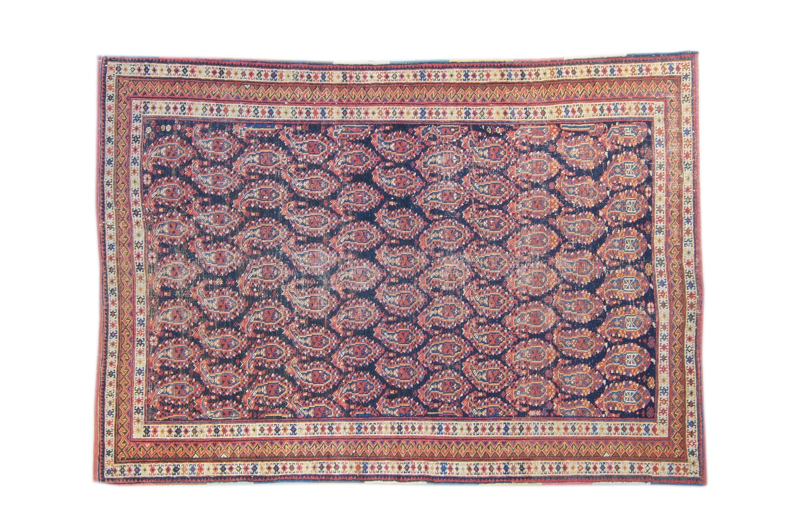 Antique Kurdistan 4 x 58 Rug Paisley Earth-toned Color | Etsy