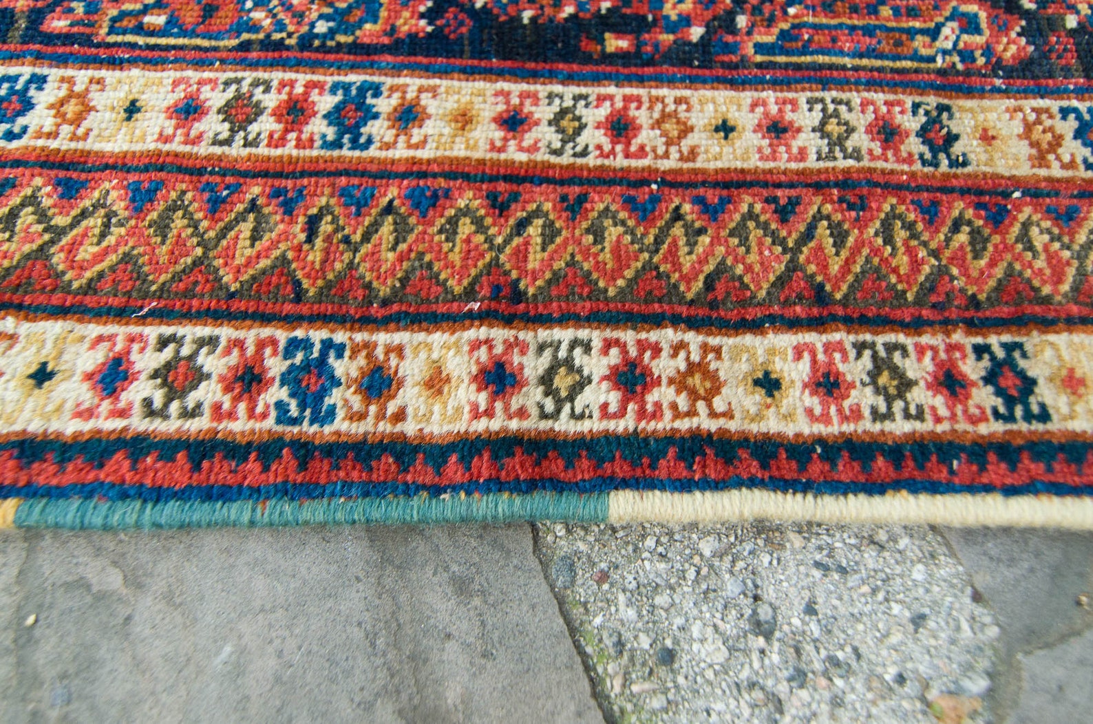 Antique Kurdistan 4’ X 5’8” Rug Paisley Earth-toned Color Floral ...