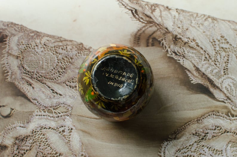 Vintage Indian Hand Painted Wood Lacquer Figural Ball Game | Etsy