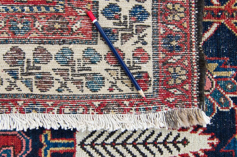 Antique Kurdish Rug 3’7” X 9’4.5” Tree of Life Design Flowers Vines ...