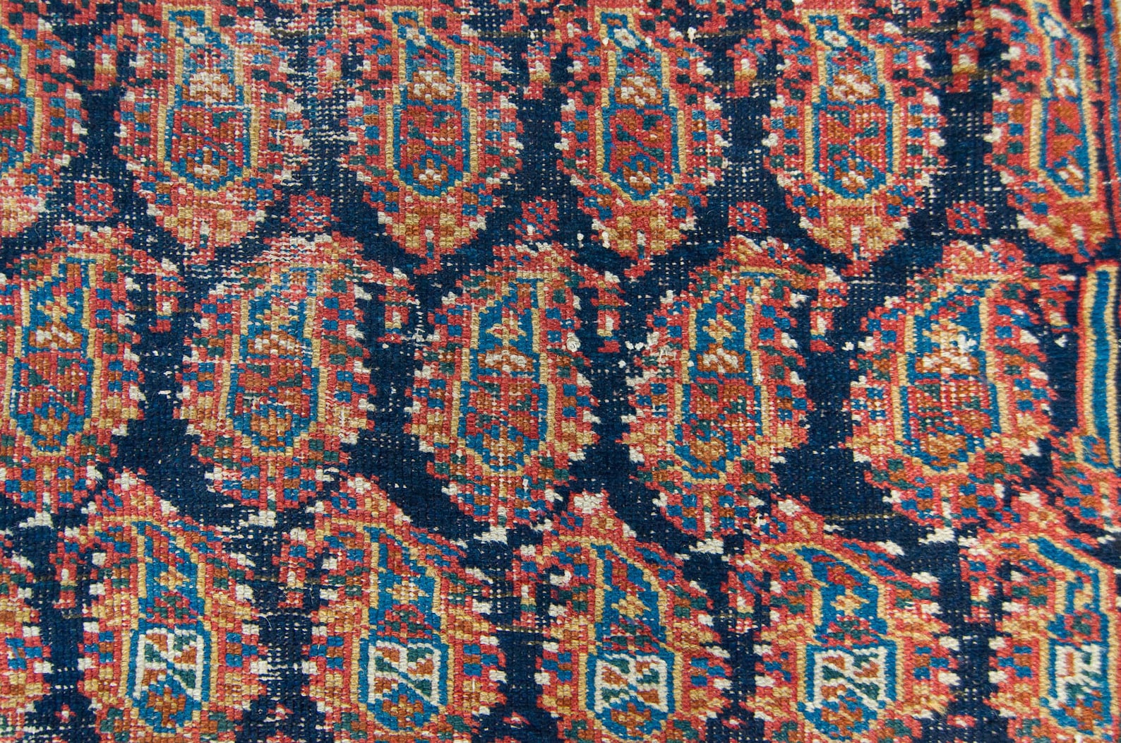 Antique Kurdistan 4’ X 5’8” Rug Paisley Earth-toned Color Floral ...