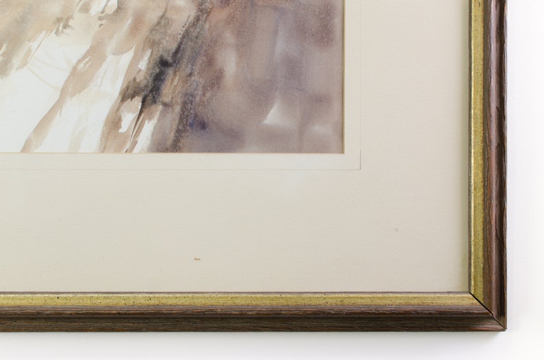 Vintage Artist R.A. Benson Large Signed Watercolor Painting - Etsy Denmark