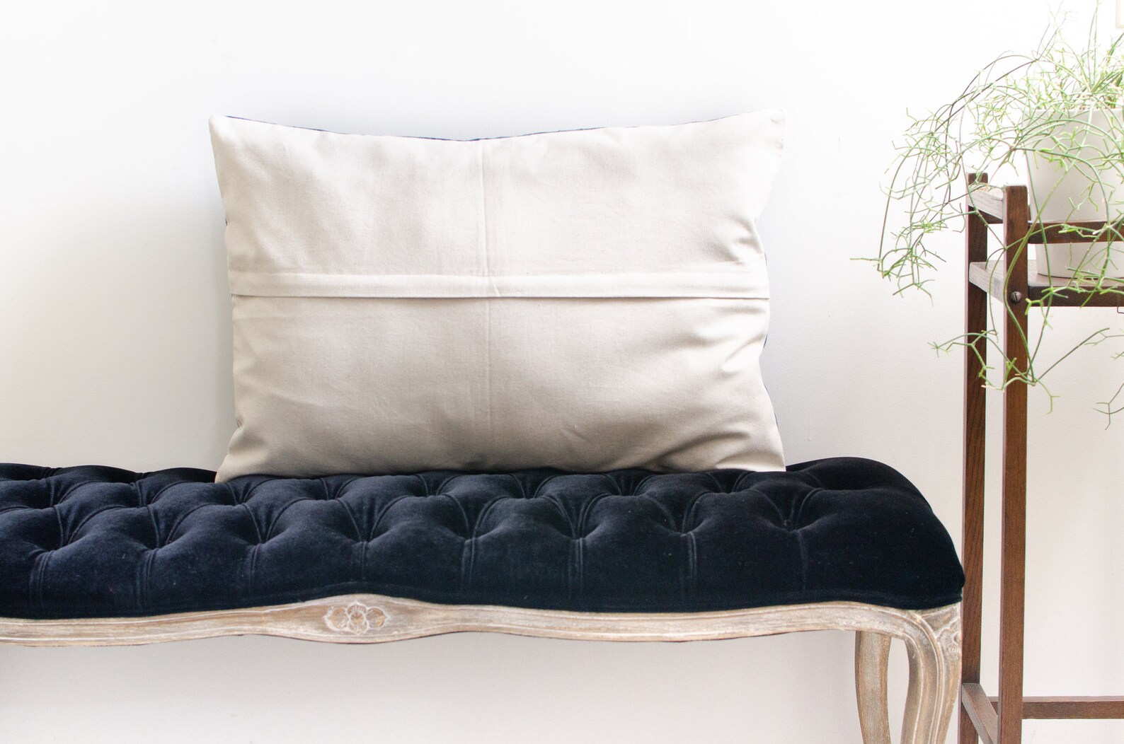 Antique Indigo Hand Woven Rectangle Cotton Wool Pillowcase - Etsy