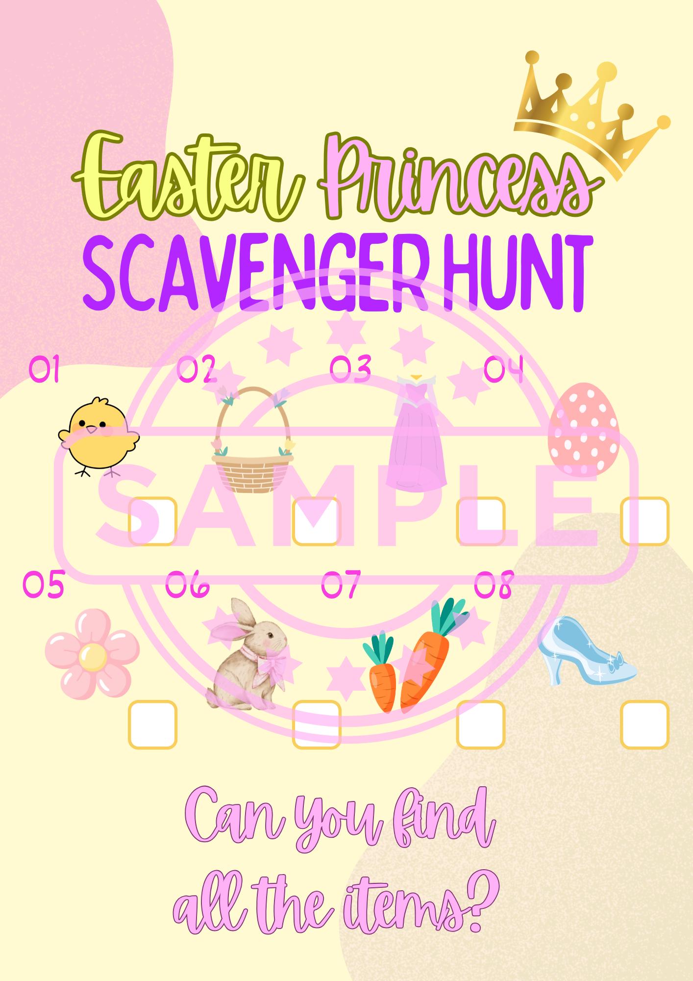 Princess *easter* Scavenger Hunt! - Etsy