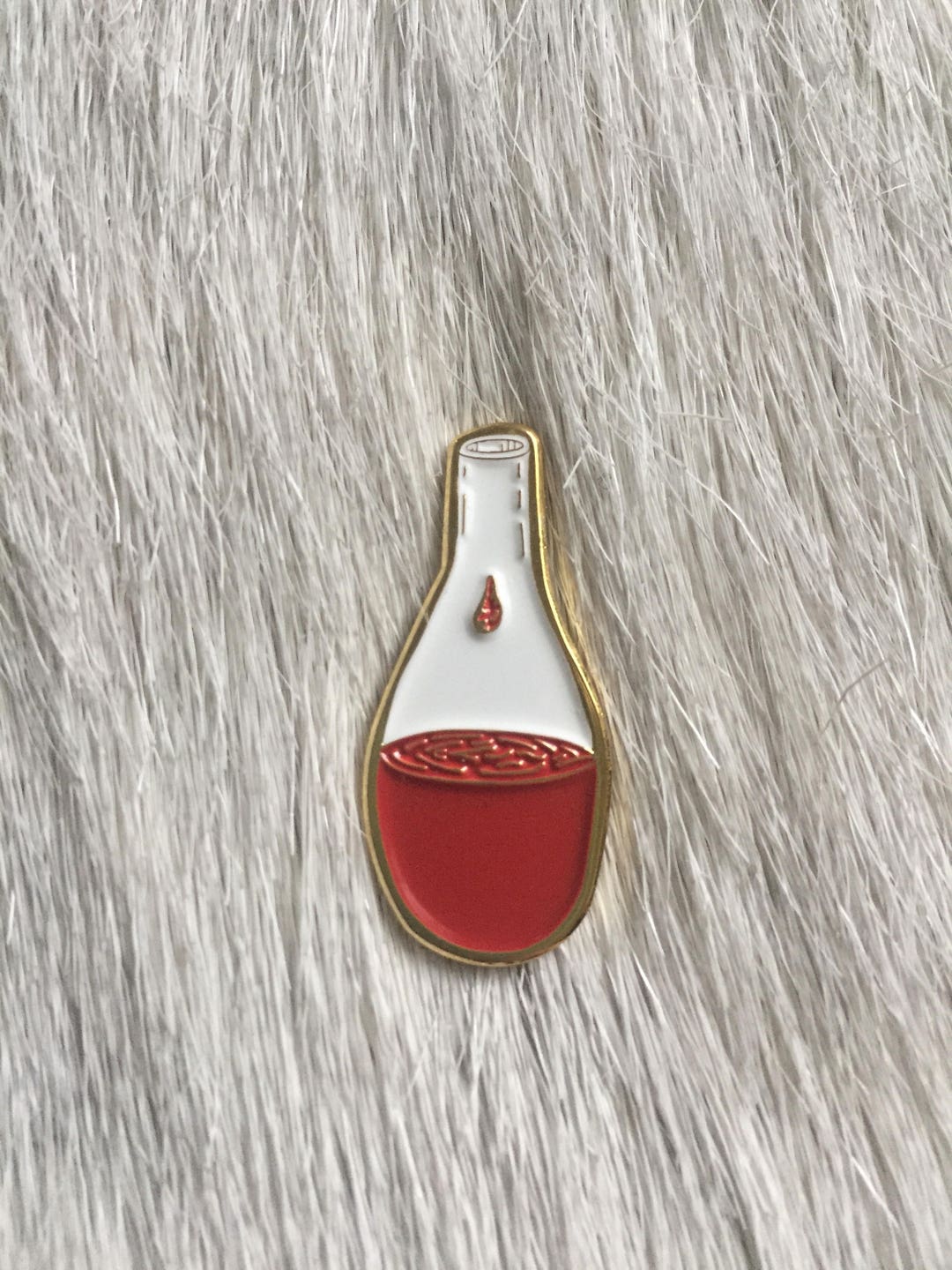 Vile Blood Vial Enamel Pin Hat Pin Lapel Pin Red Gold - Etsy