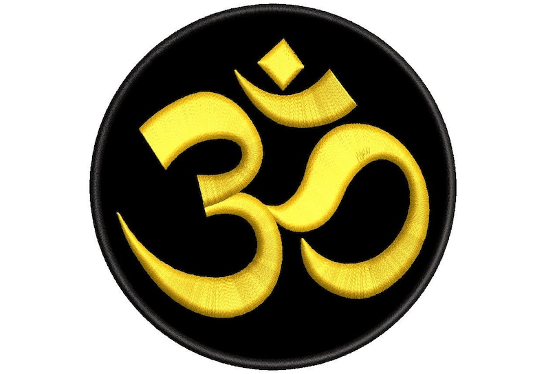 Embroidered Iron-on Patch OM SYMBOL (hindu Symbolism) - Etsy