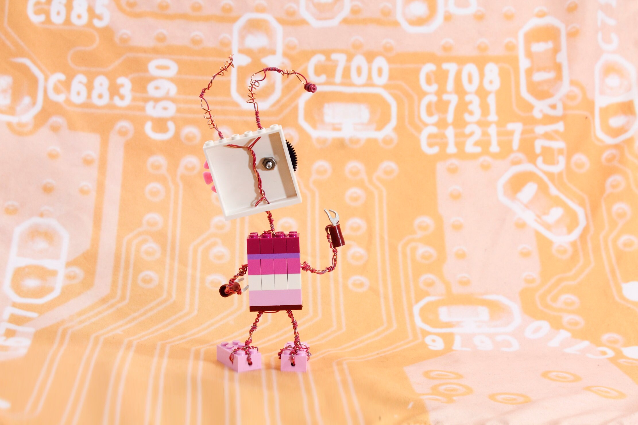 Casey. Robot Sculpture Made From Found Objects. Lesbian Pride. - Etsy
