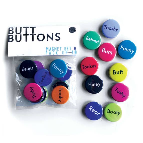 Butt Buttons set B Cute Magnet or Pins Set Magnet Set Pin - Etsy