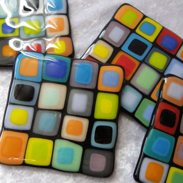 Fused Glass Coasters - Etsy
