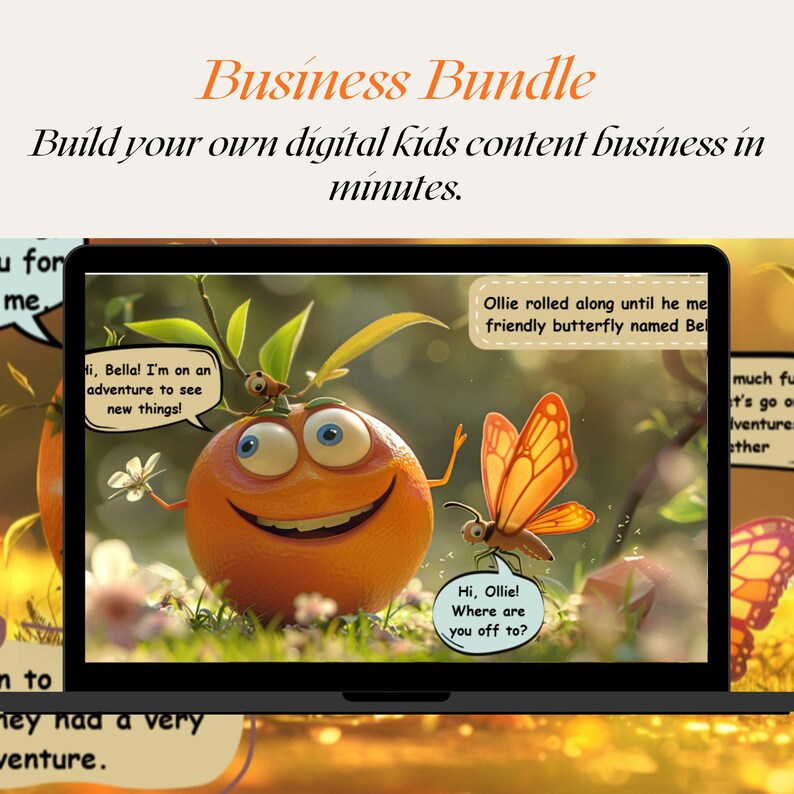 100 Animated Kids Stories Bundle | Editable Canva Templates, PLR MRR ...