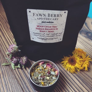 Moon Cycle Tea for Womens Health & Wealth 1oz Balances | Etsy