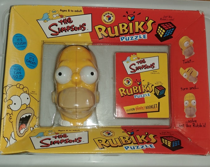Homer Simpson Rubik's Cube Unopened - Etsy