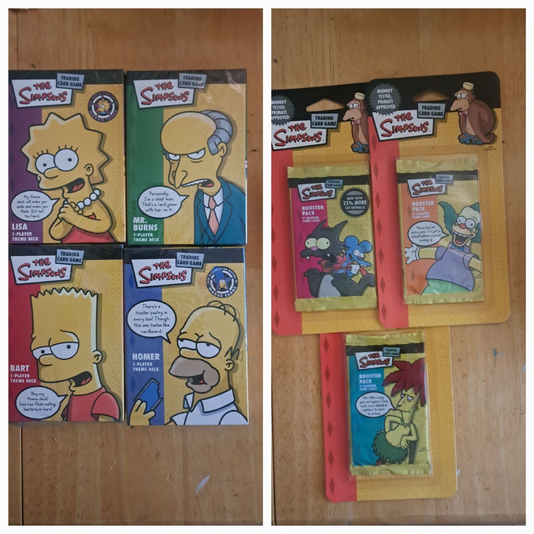 Simpsons Trading Card Games Plus Booster Packs by Wizards of the Coast ...