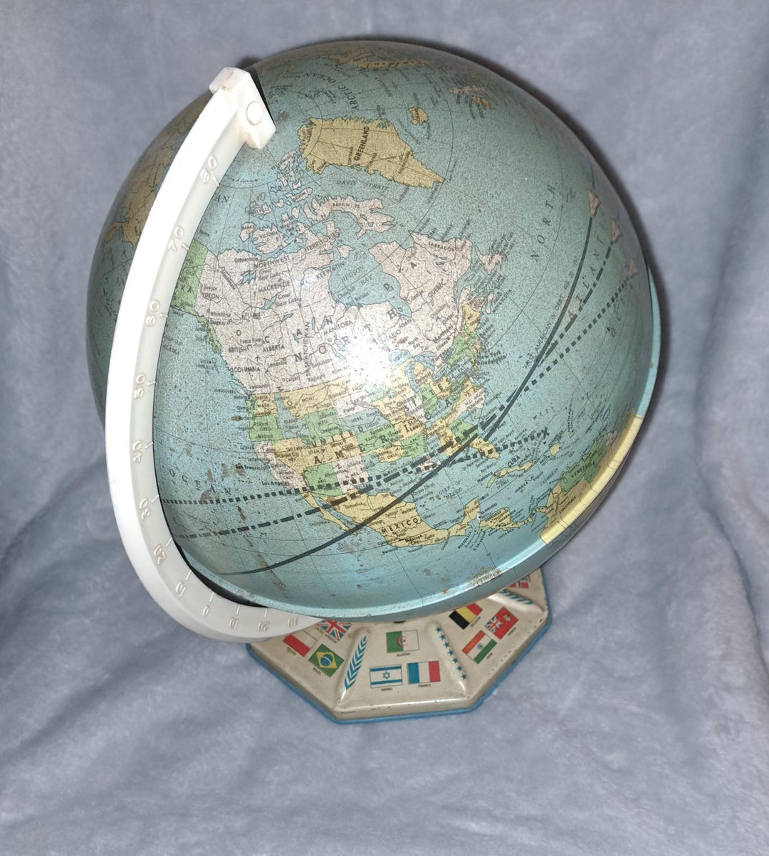 1960s Metal Globe John Glenn Orbits - Etsy
