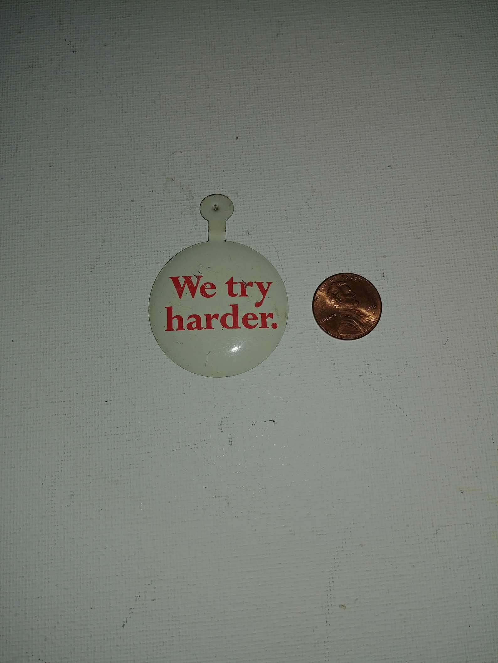 1960s Avis We Try Harder Badge | Etsy