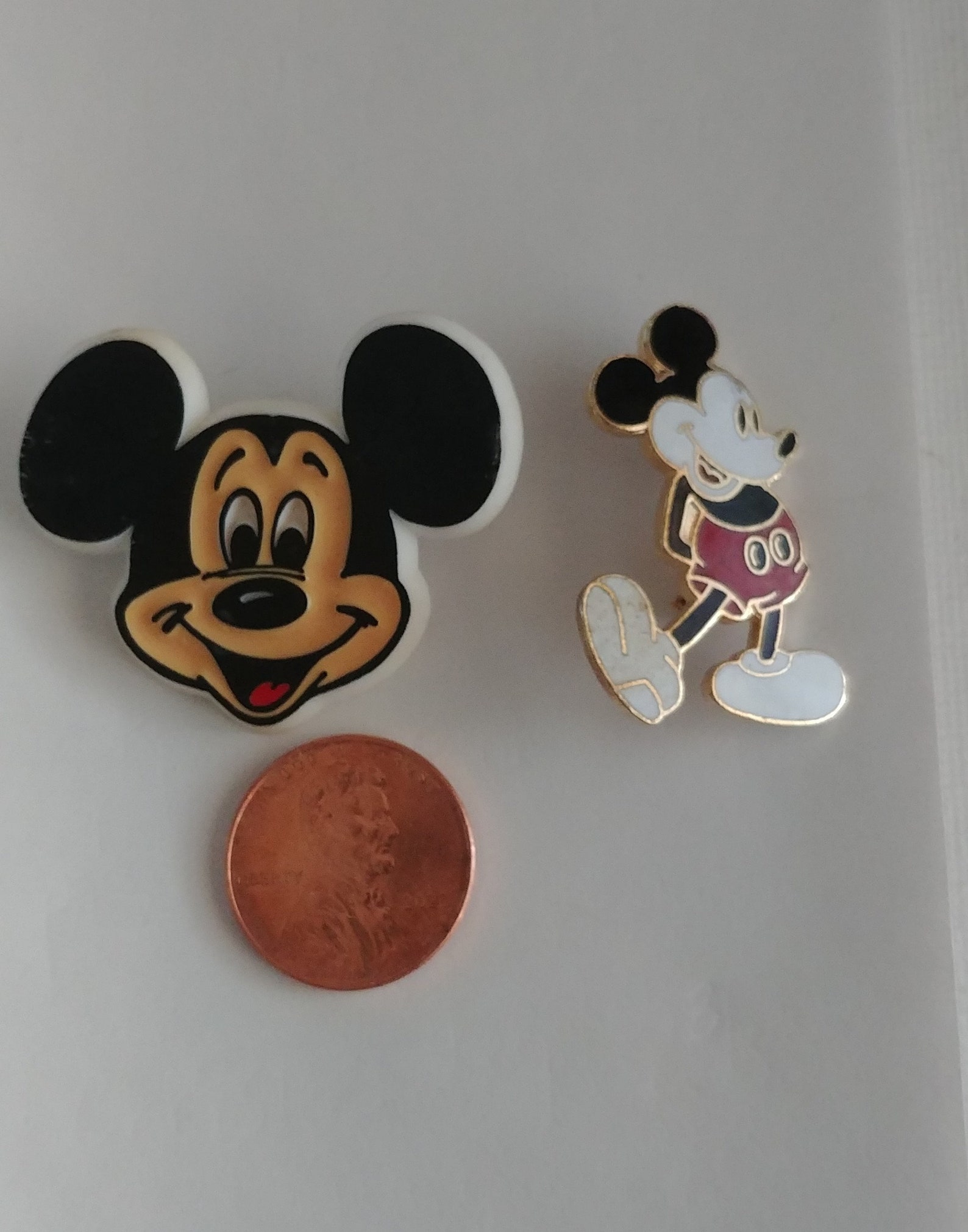 Pair of Vintage Mickey Mouse Pins | Etsy