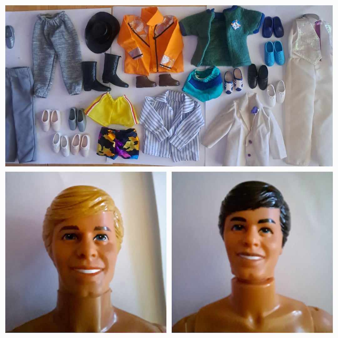 Vintage 1980s Ken Dolls With Unbranded Clothing and Shoes - Etsy