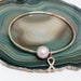 Cancer Awareness Bracelet - Pink Pearl Bangle - Awareness Jewelry (B346 ...