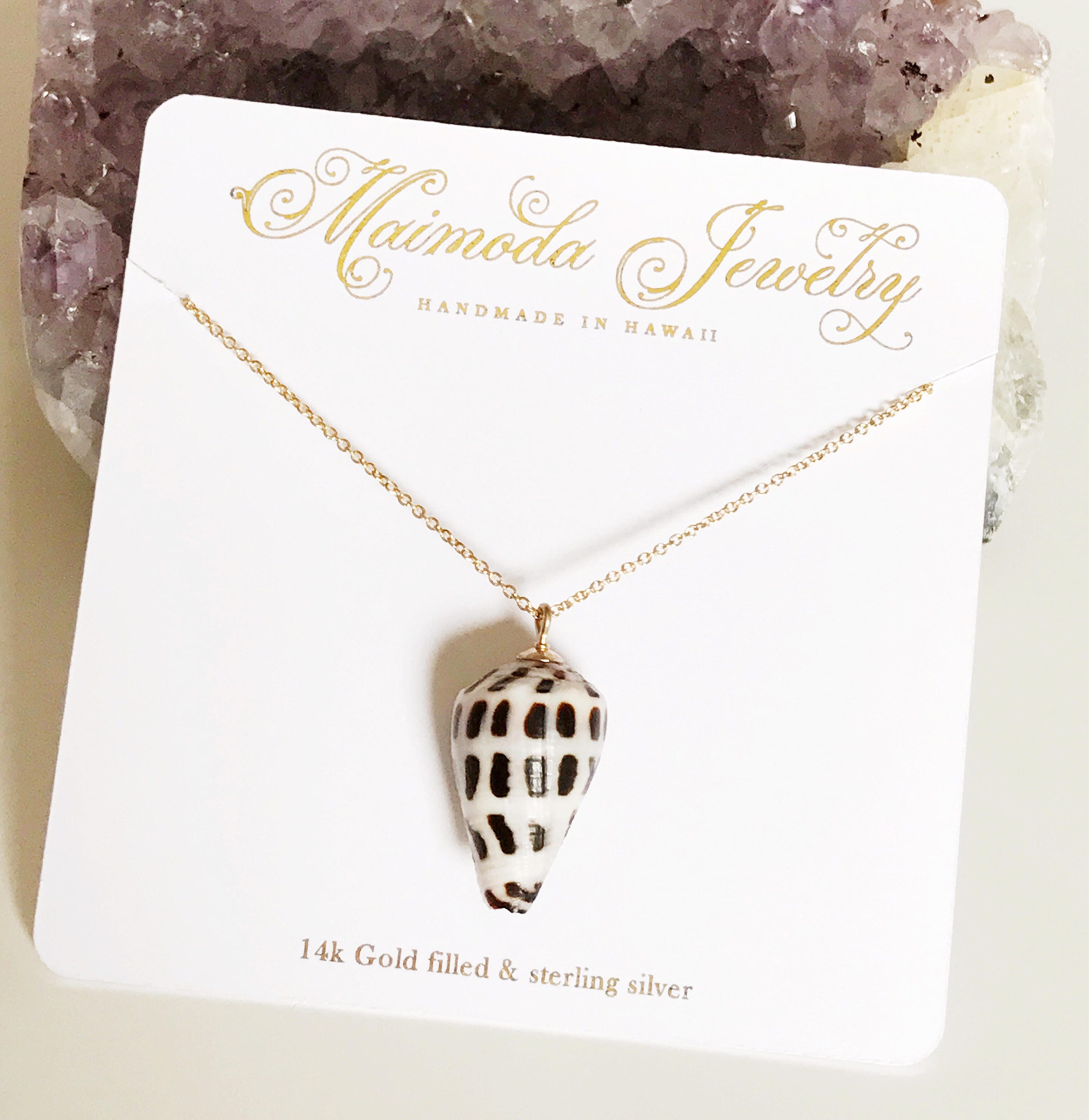 Cone shell necklace store