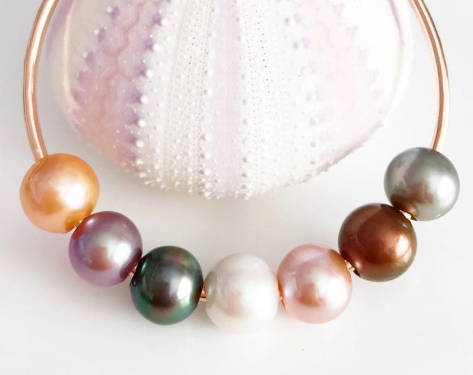 PRIMROSE Bangle Rainbow Pearl Bangle Pearl Bangle Pearl - Etsy