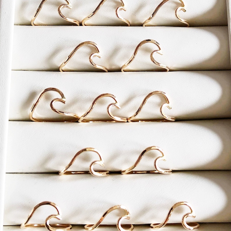 Ring Nalu Wave Ring Hand Shaped Ocean Wave Ring Beach - Etsy